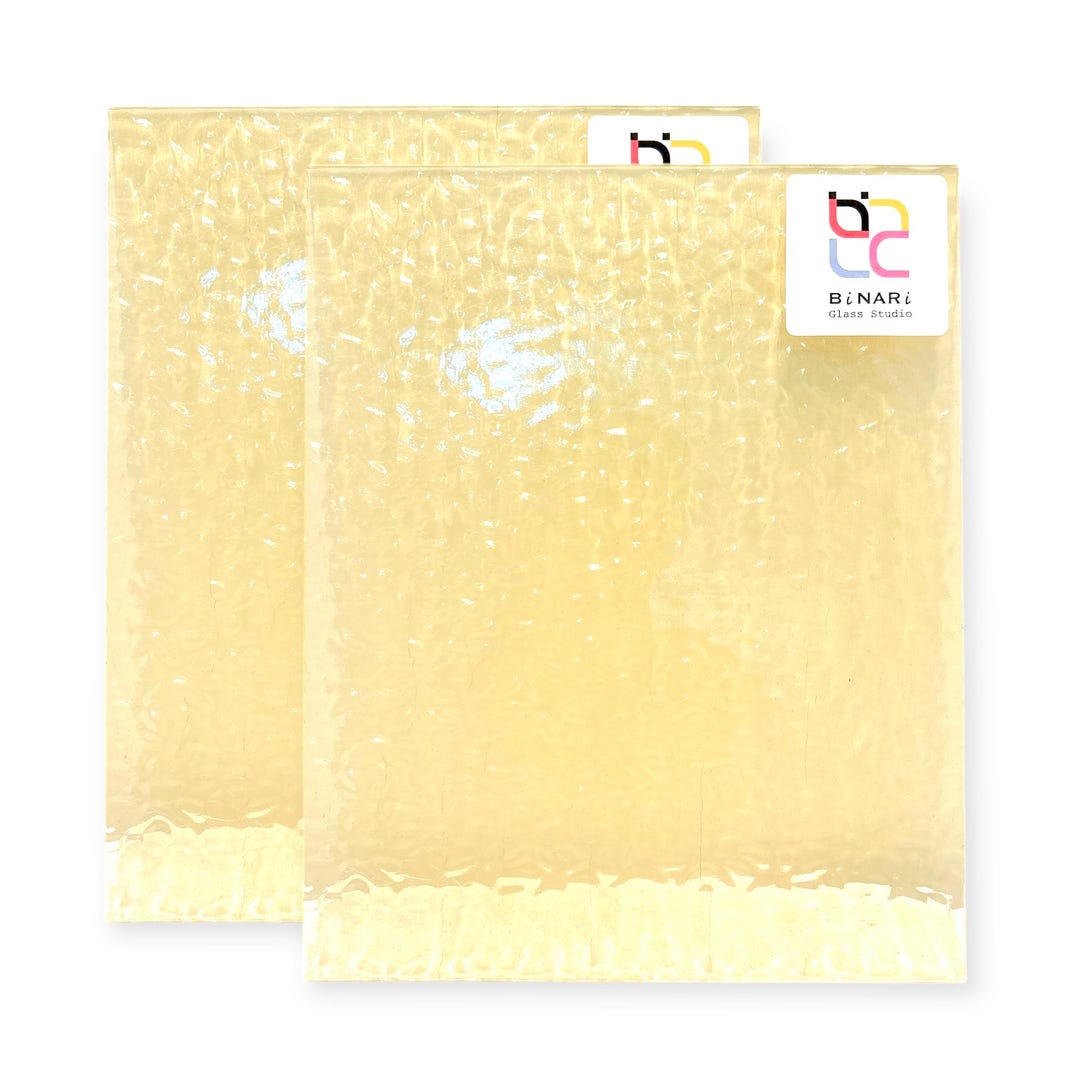 Wissmach Pale Amber English Muffle Stained Glass Sheets – Ripple ...
