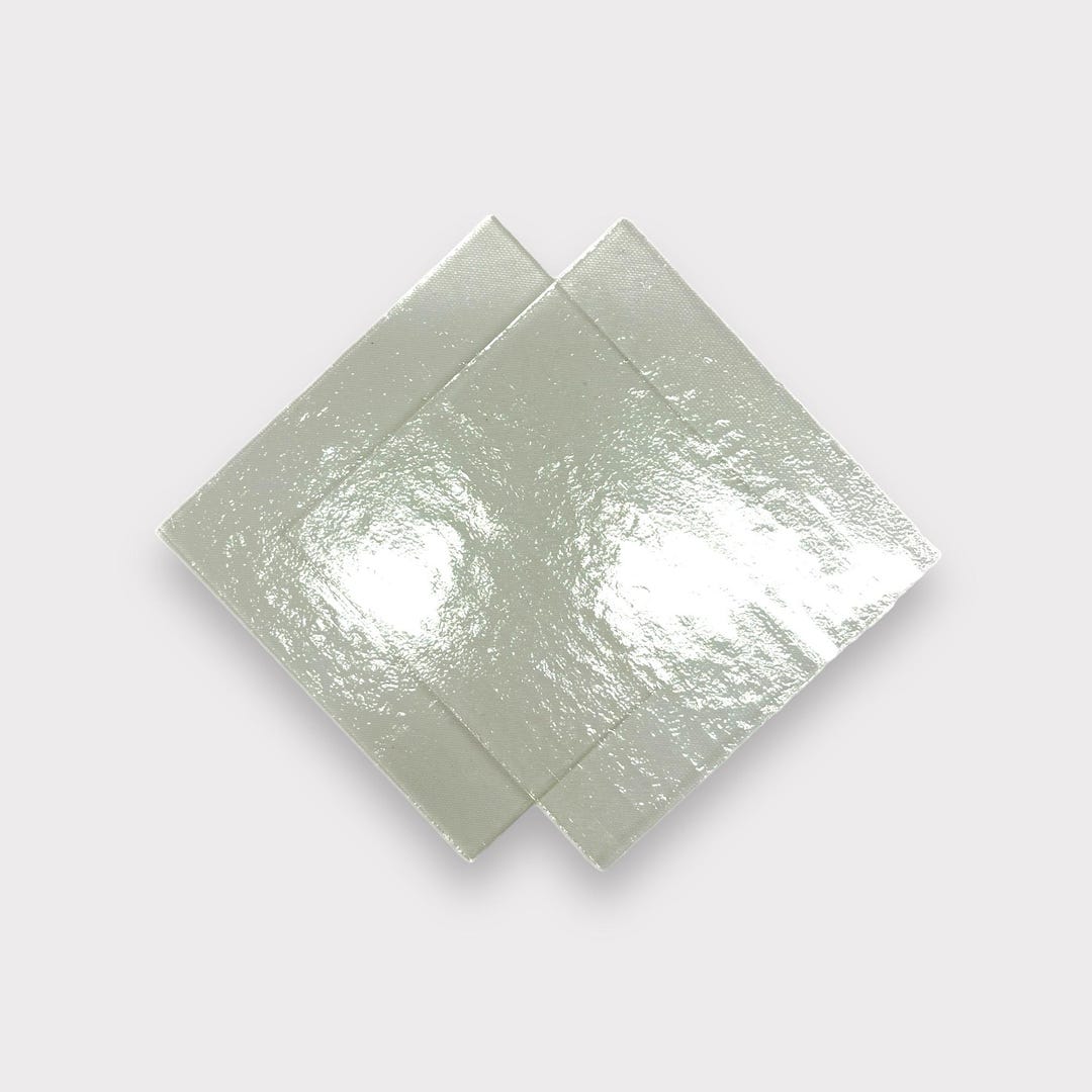 2 Pack Crystal Clear COE 96 Fusible Glass Sheets / Mosaic Squares - Etsy