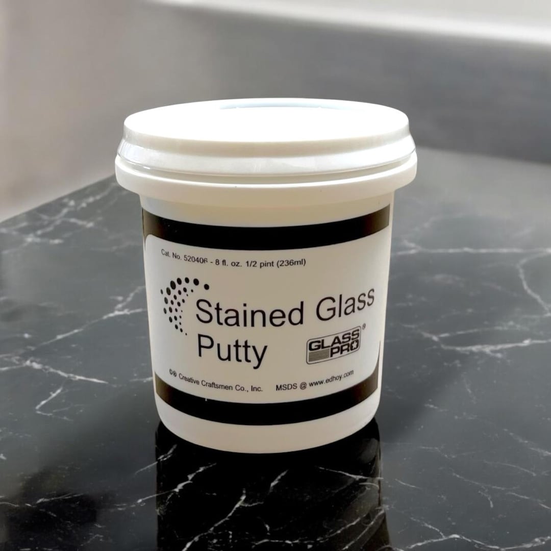 Glass Pro Stained Glass Black Putty - 1/2 Pint (1 LB) - Etsy