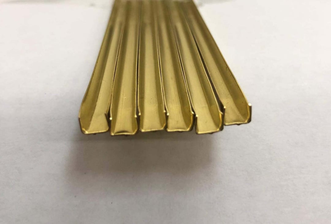 1/8" U Brass Channel - Options: 16', 24', 30' or 45' - Etsy