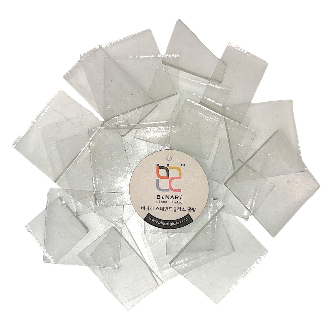 CLEAR COE 96 System 96 Fusible Glass Scrap Mosaic Tiles - Etsy