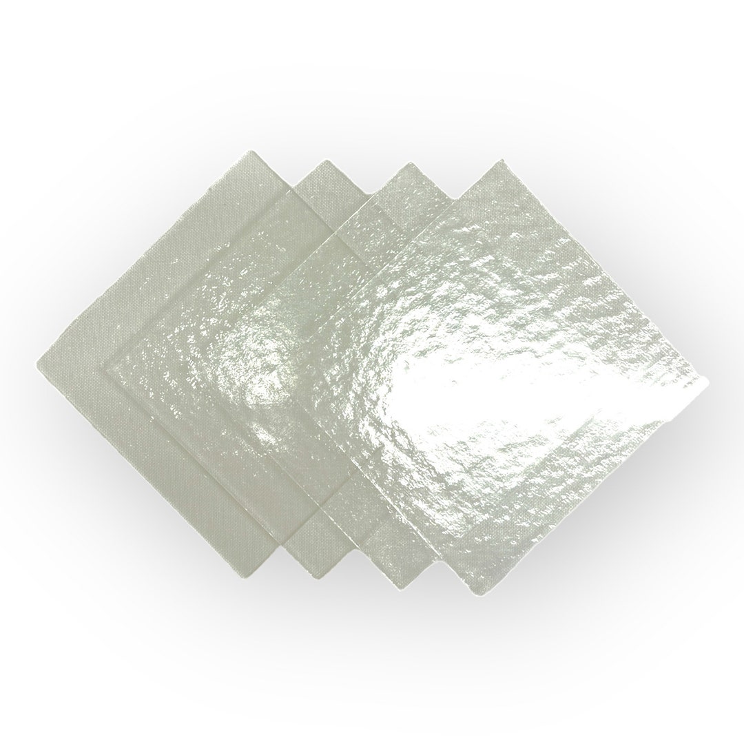 4 Pack Crystal Clear COE 96 Fusible Glass Sheets / Mosaic Squares - Etsy