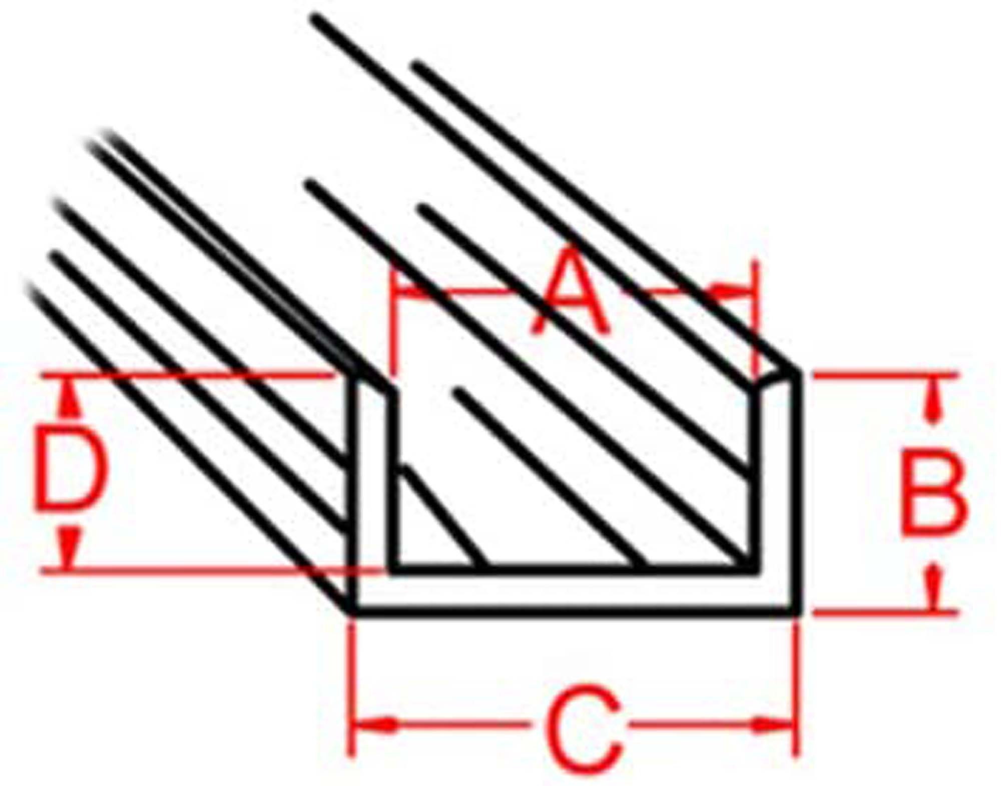 1/8 U Zinc Channel 6 Ft 3 X 24 - Etsy