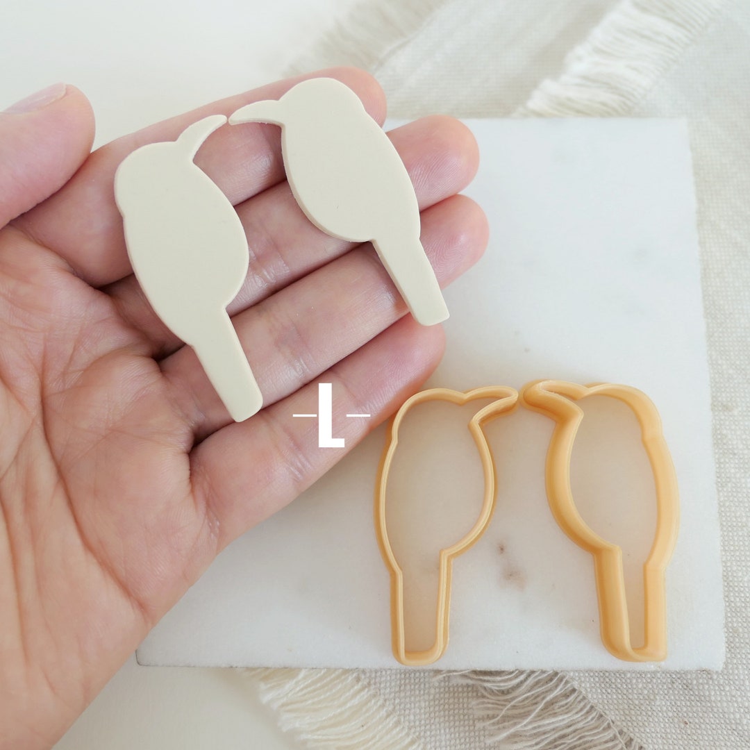 Set of Polymer Clay Cutters in the Shape of a Bird / Fauna Polymer Clay ...