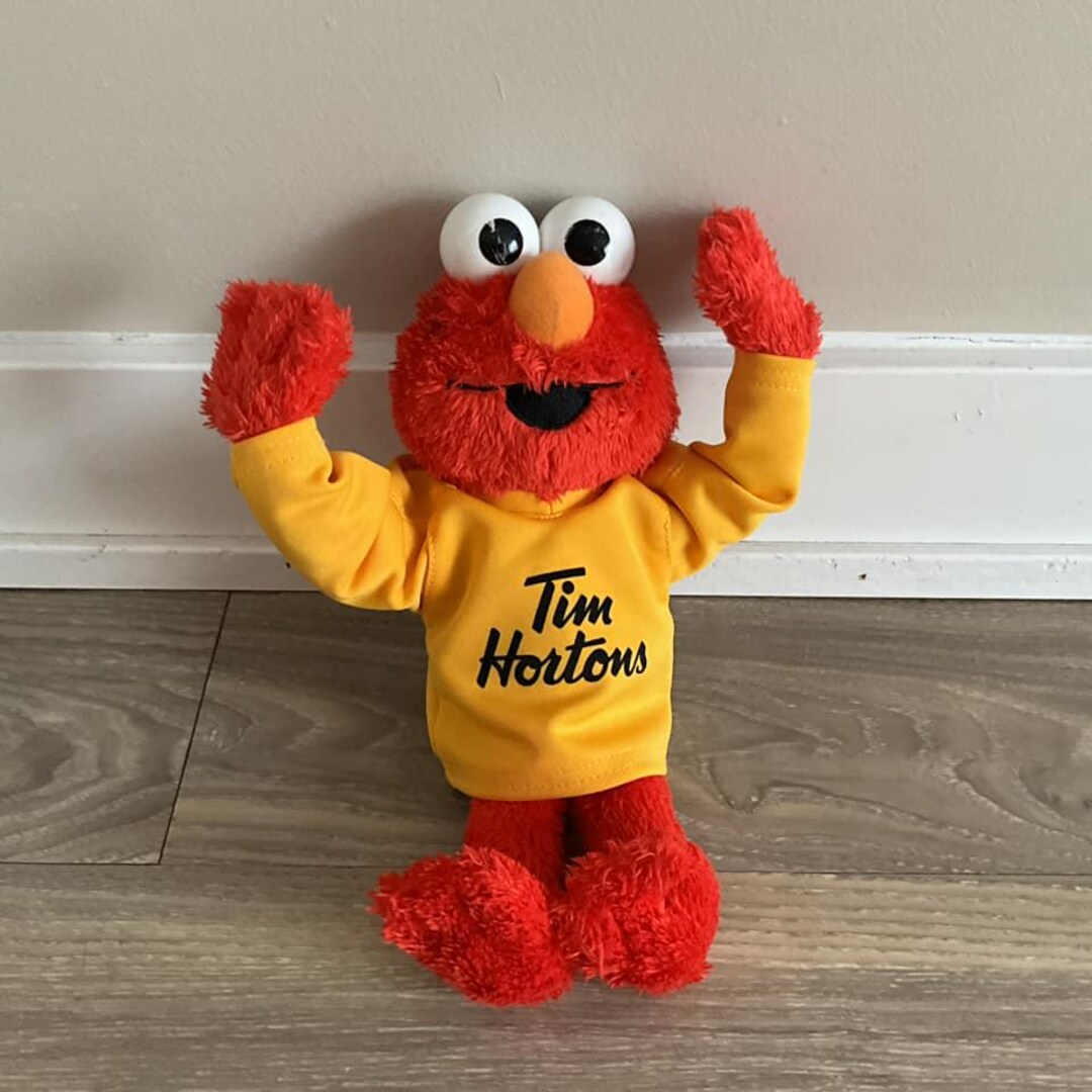 Sesame Street ELMO Plush, Tim Hortons Logo Outfit - Etsy