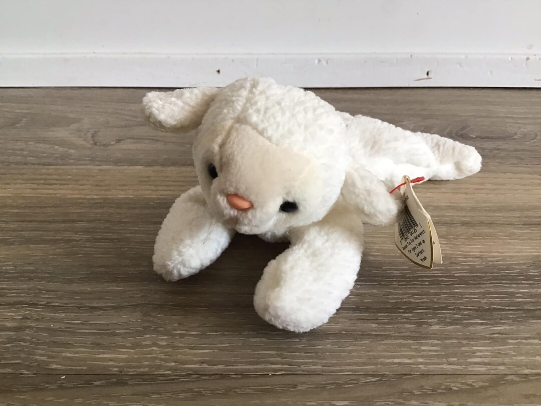 TY Fleecie 1996 Lamb Beanie Baby Plush Toy Pink Nose - Etsy