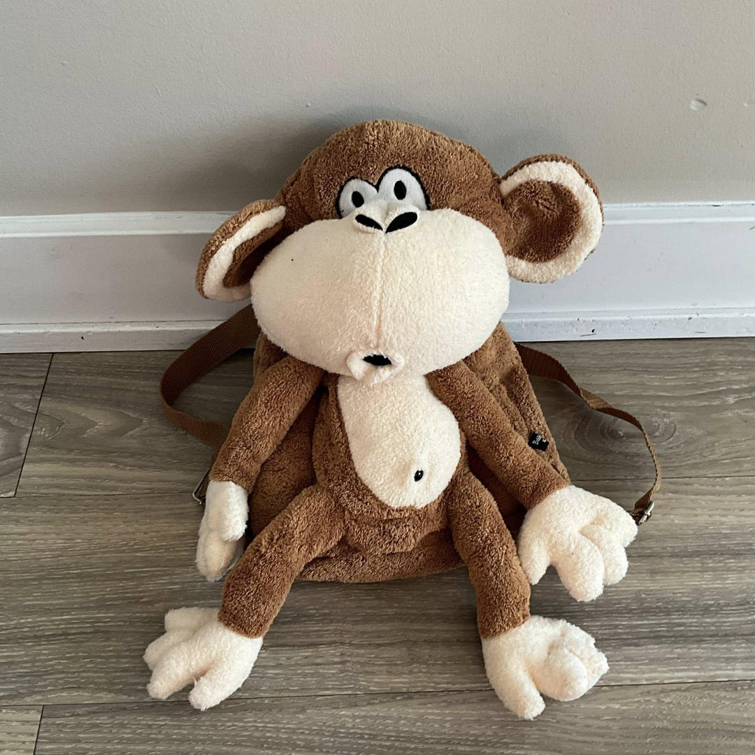 Bobby Jack Monkey Plush Backpack - RARE - Etsy