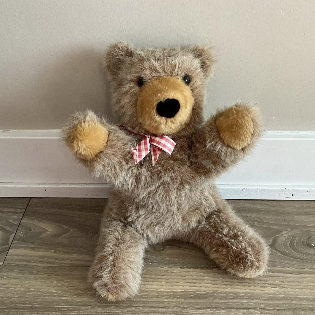 Vintage Binkley Teddy Bear Stuffed Plush Animal - Made in Canada - Rare ...