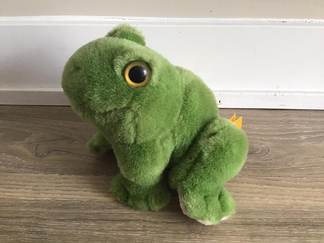 Vintage 1994 24k Polar Puff Bull Frog Plush Stuffed Animal - Etsy