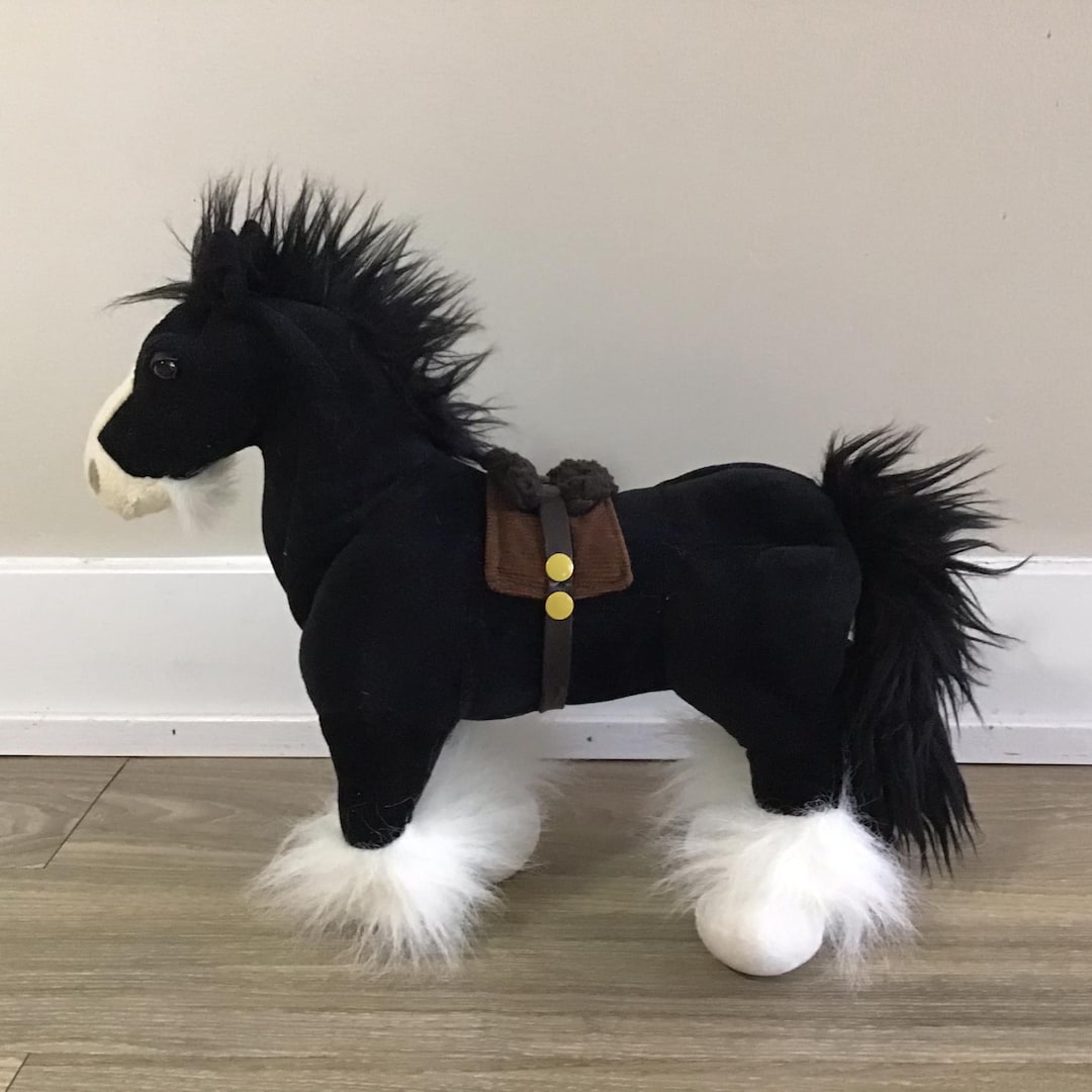 Disney Angus Brave Merida Horse Plush Stuffed Animal Black White - Etsy