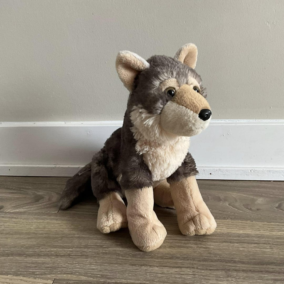 Wild Republic Wolf Gray Soft Plush Stuffed Animal Toy 12" - Etsy