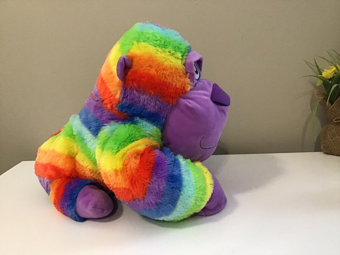 Rainbow Gorilla Ape Monkey 13 Stuffed Animal Plush - Etsy New Zealand
