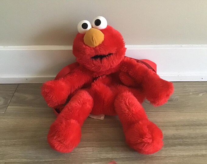 Sesame Street Elmo 1997 Backpack Plush Accessory 17" - Etsy