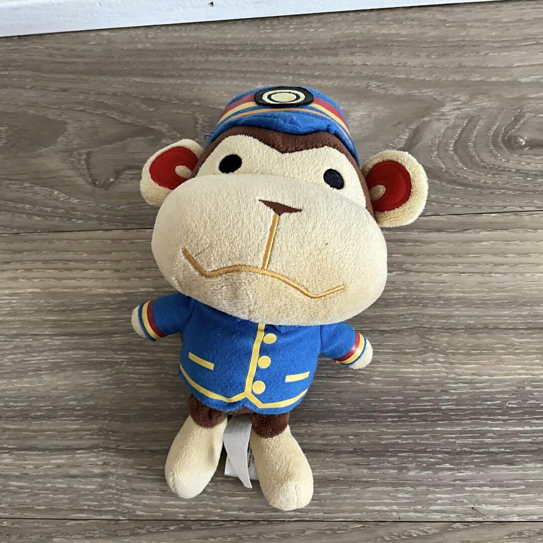 Sanei Little Buddy Animal Crossing Porter Monkey Plush 8" Stuffed ...