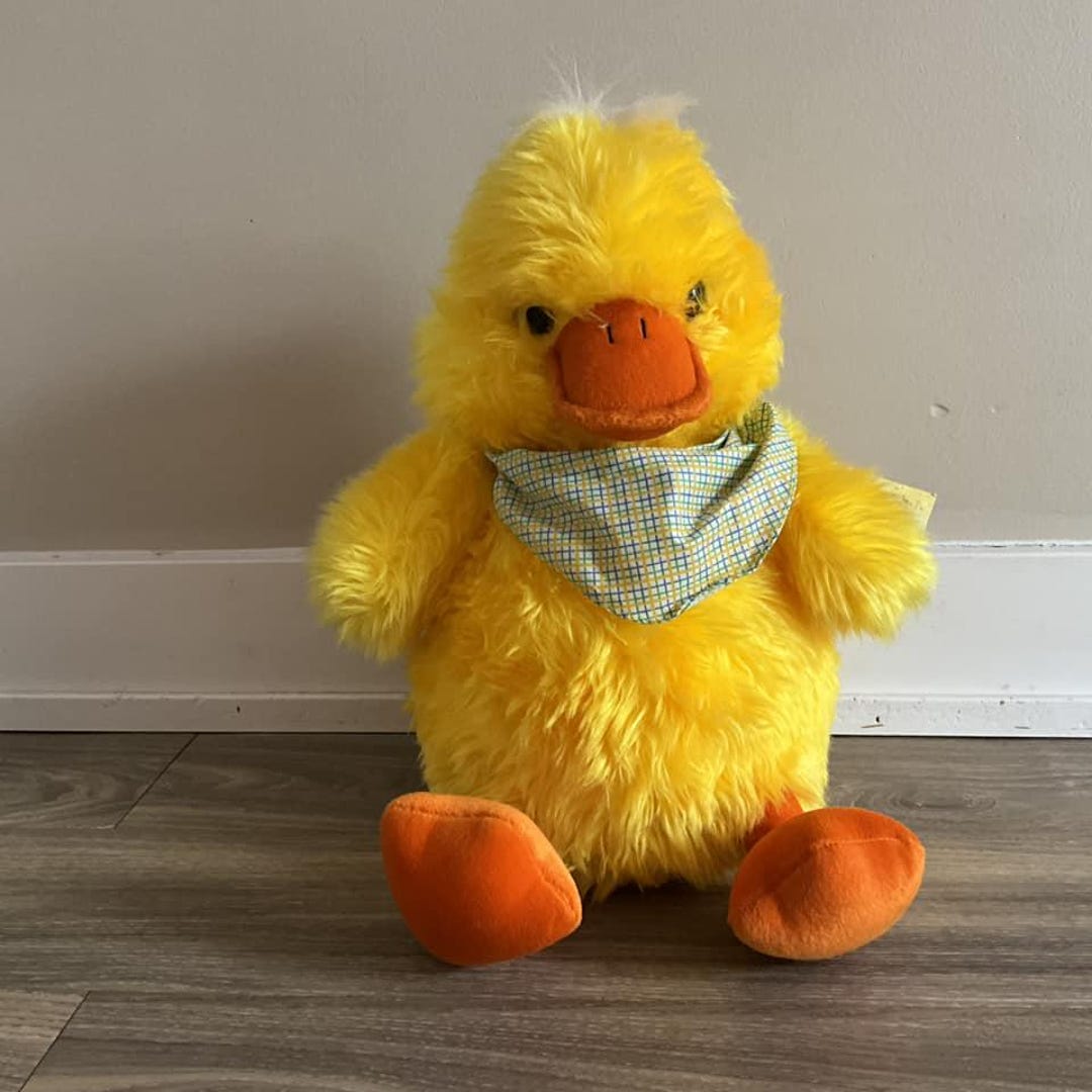 Keel Toys Simply Soft Collection Yellow Chick Duck Duckling Bandana ...