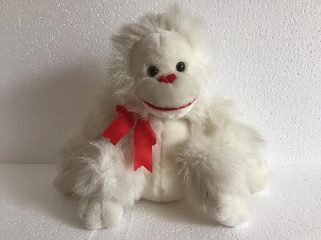 White Monkey Stuffed Animal, Monkey Gorilla Plush Soft Toy - Etsy