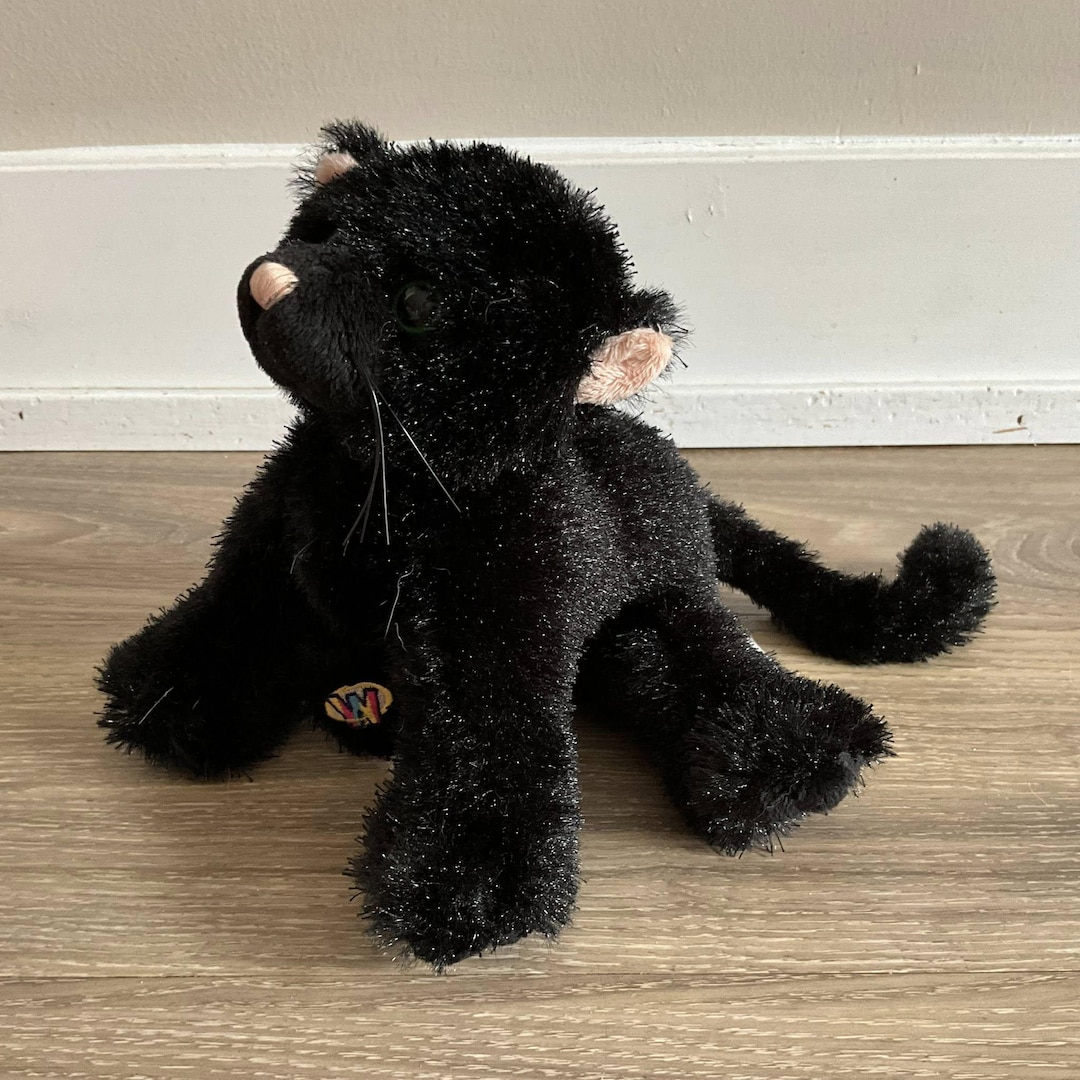 GANZ Webkinz Plush Black Cat Toy HM135 - Etsy
