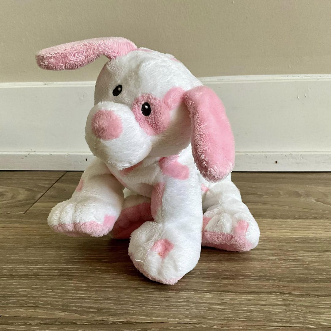 Ty Pluffies Collection Baby Pups the Pink Polka Dotted Dog 8 - Etsy