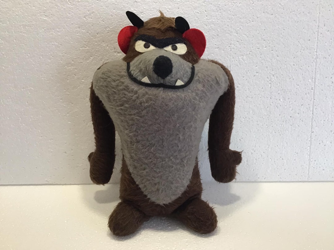 Looney Tunes Taz Retro Stuffed Tasmanian Devil / Retro Toy / Vintage ...
