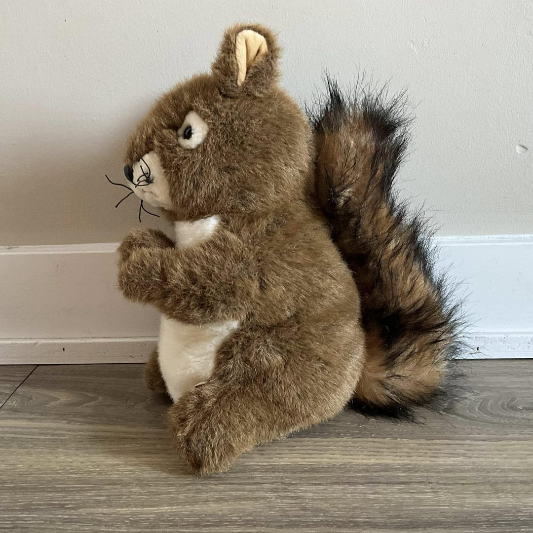 Squirrel Hand Puppet Plush Stuffed Animal Toy - Etsy