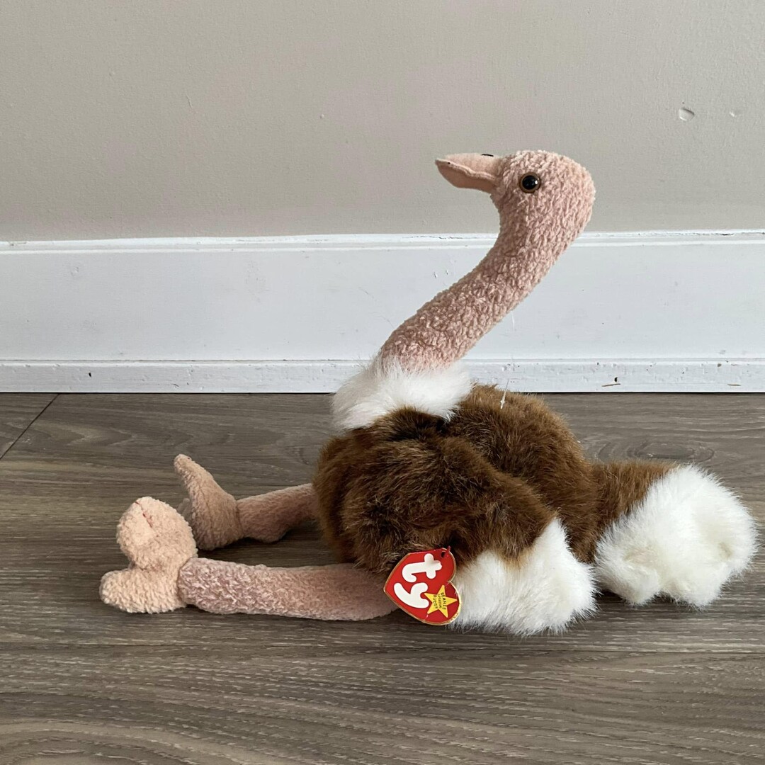 Ty Beanie Buddies Stretch Plush Ostrich Plush Stuffed Animal 1998 - Etsy