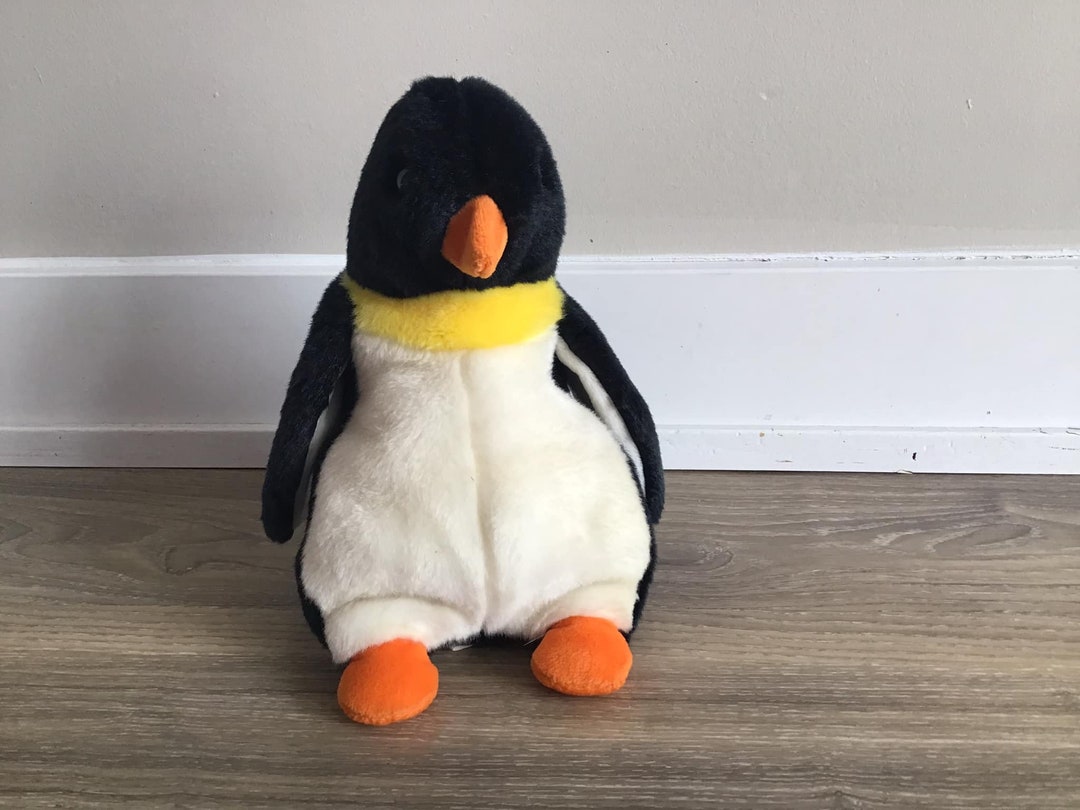 Ty Beanie Buddies Waddles the Penguin Plush 9" Retired 1998 Stuffed ...