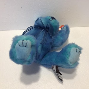 Vintage Ty Blue Plush Teddy Bear Azure Stuffed Animal Toy - Etsy