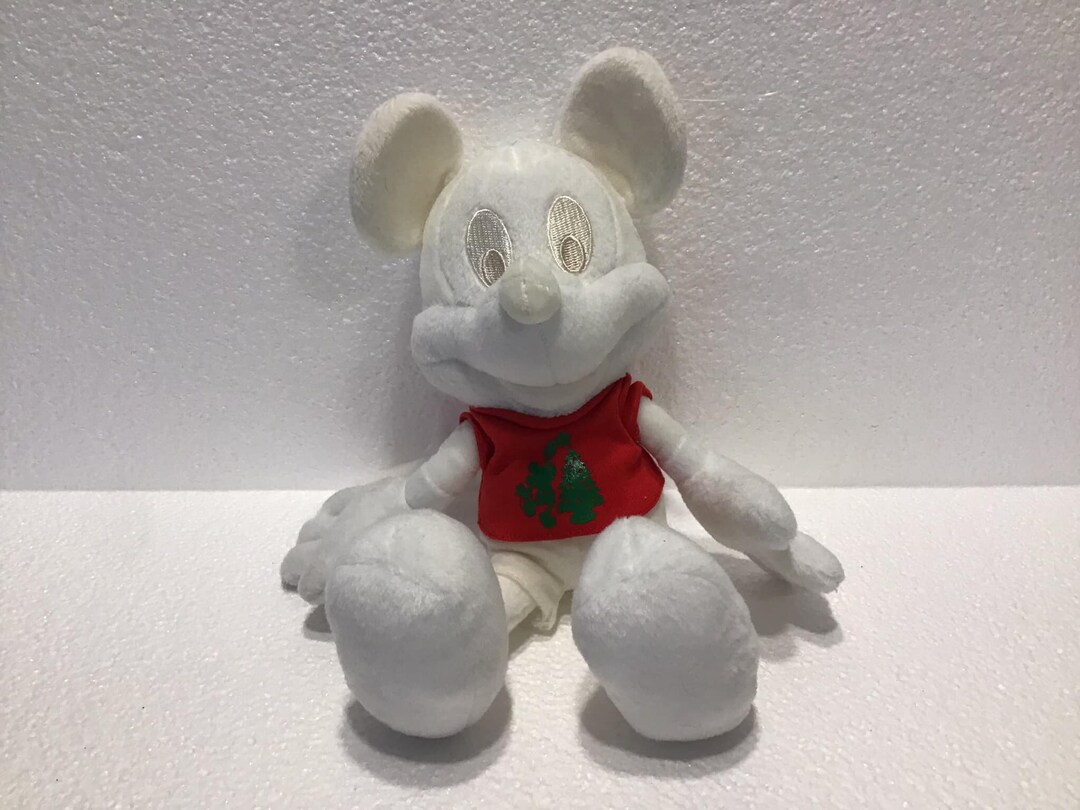 Mickey Mouse Plush White 10 Inch Collectible Disney - Etsy