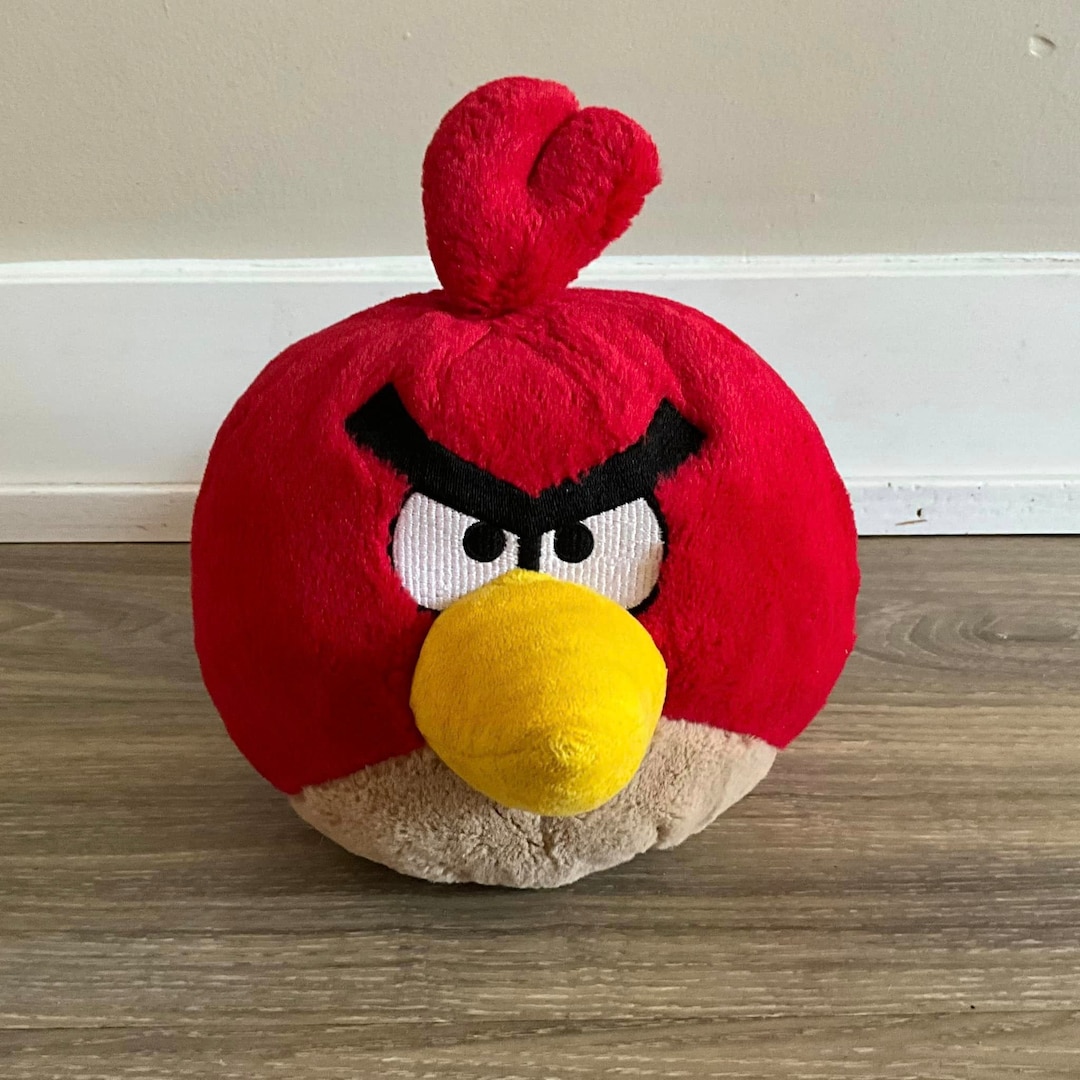 Angry Birds Red Bird Plush Toy - Large (8 Inch) - Etsy