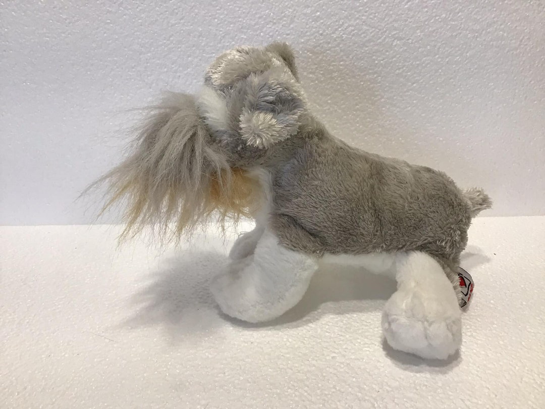 Schnauzer Dog Gray White Brown Ganz Webkinz Plush 8" Toy - Etsy