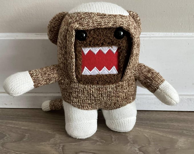 Domo Sock Monkey Plush Toy - Etsy