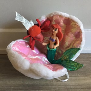 Ariel in Plush Clamshell Sebastian the Little Mermaid Vintage - Etsy