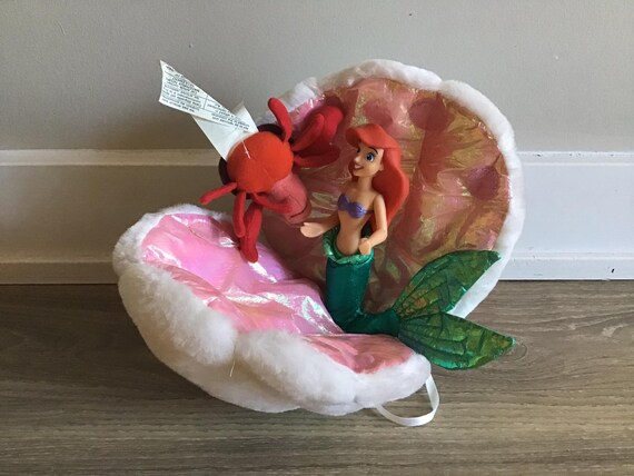 Ariel in Plush Clamshell Sebastian the Little Mermaid Vintage - Etsy