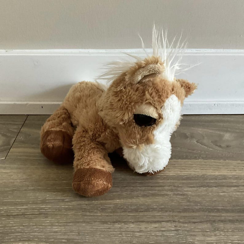 Aurora Clyde Clydesdale Horse Plush Floppies Stuffed Animal Toy - Etsy