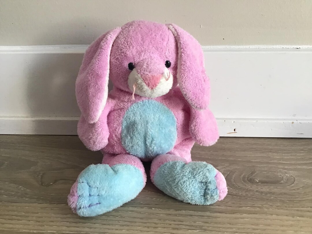 TY Pluffies Collection “twitchy” the Purple-pink and Blue Bunny - Etsy