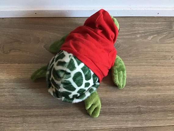 Aquarium Sea Turtle Plush Green Stuffed Animal Cute Stuffed Animal With Red Shirt 8 Inches Etsy UK