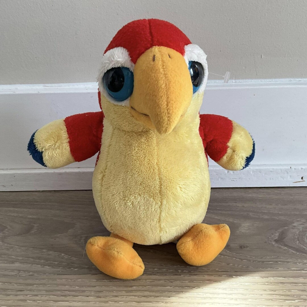 Russ Polly Parrot Bird Plush Stuffed Animal Soft Toy - RARE - Etsy