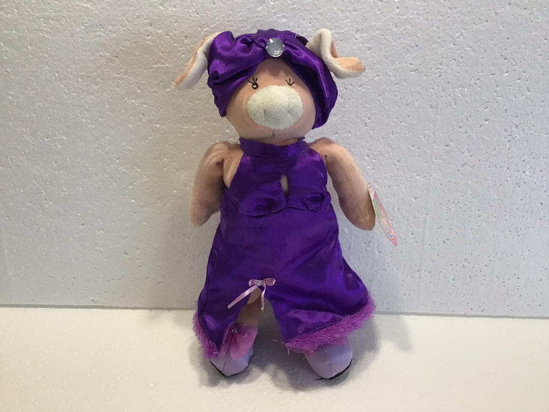 Ganz Priscilla Pig Plush Putting on the Glitz Stuffed Animal - Etsy ...