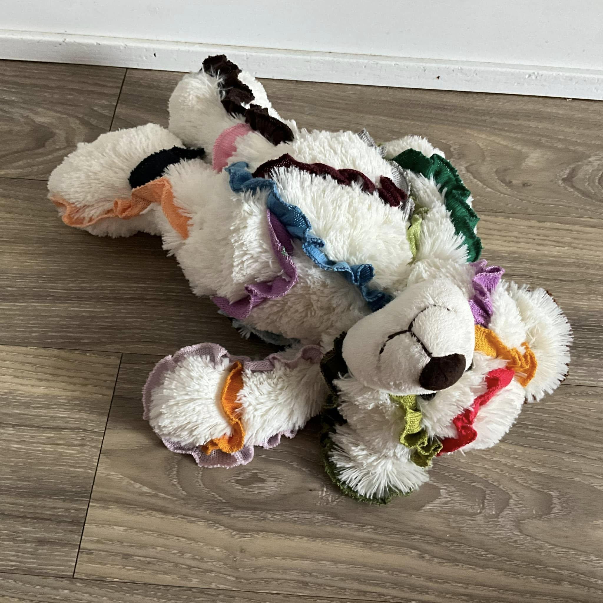 Rainbow Ribbon Patchwork Bear Plush, Head to Toe Soft - Etsy