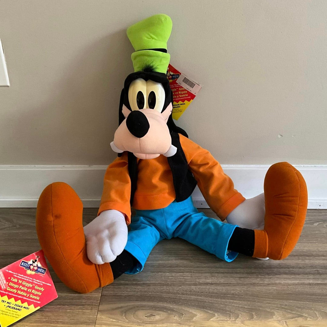 Vintage Disney Mickey for Kids Talk Goofy Plush Size 27 With Tags Works ...