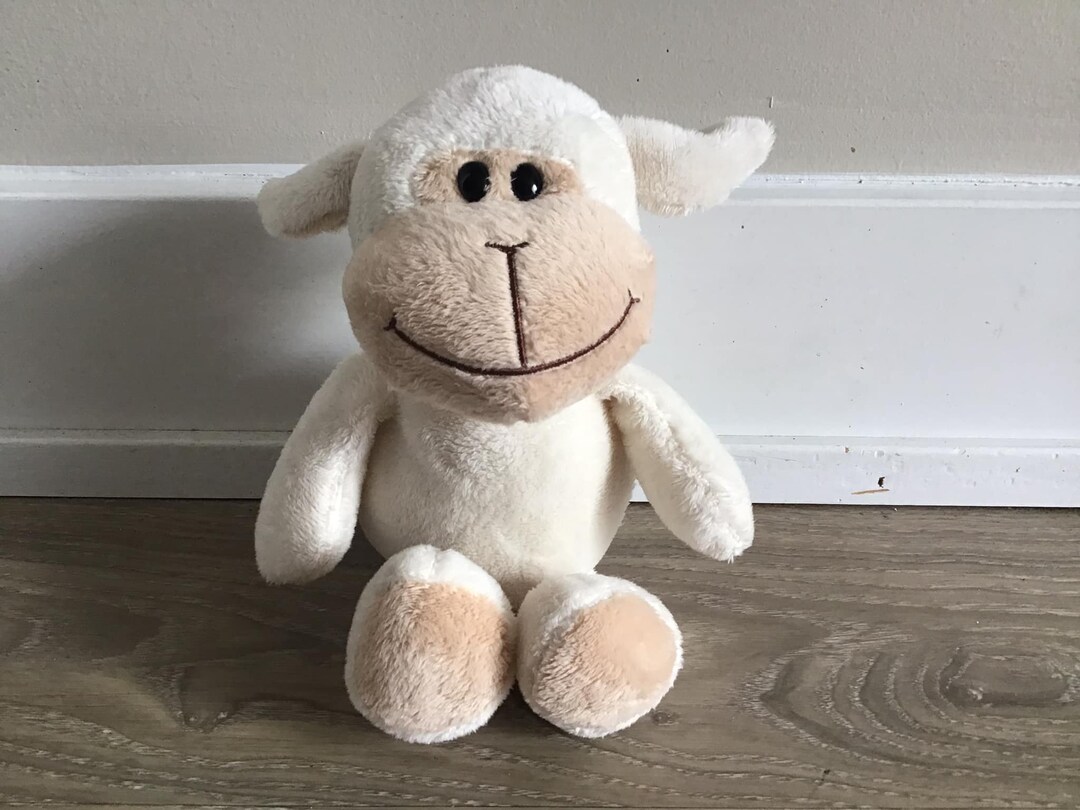 Kinder Cream Lamb Stuffed Animal Toy Plush 10" - Etsy