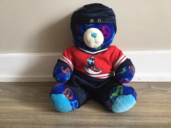 Build A Bear Hockey Bear With Jersey and Helmet Stuffed Animal Etsy UK