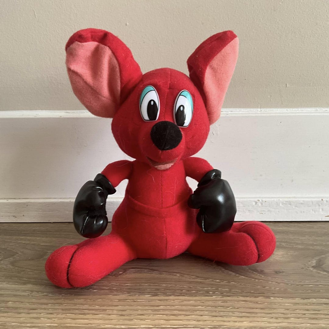 ACE Boxing Red Kangaroo Vintage Plush in Boxing Gloves Fighter Boxer ...