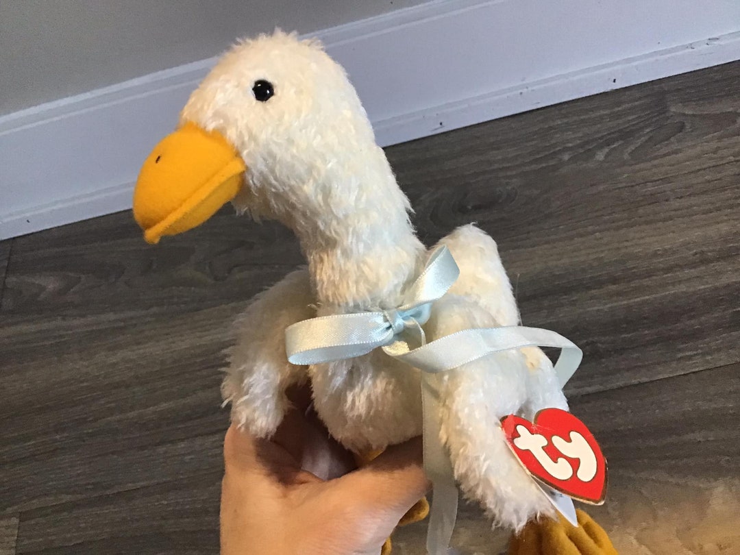 Vintage TY Attic Treasures Collection White Duck Georgette 1993 With ...