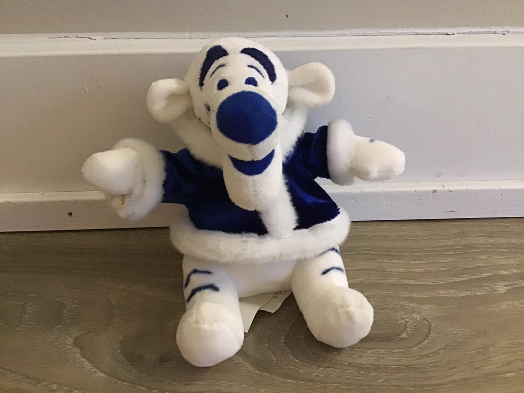 Disney Winnie the Pooh White and Blue Tigger the Tiger Stuffed Animal ...