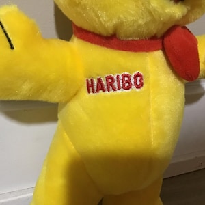 Haribo Plush Bear Stuffed Animal Red Bow - Etsy