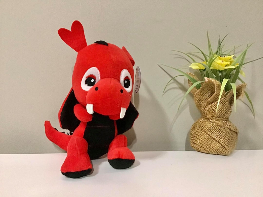 Red Dragon Stuffed Animal Soft Toy - Etsy