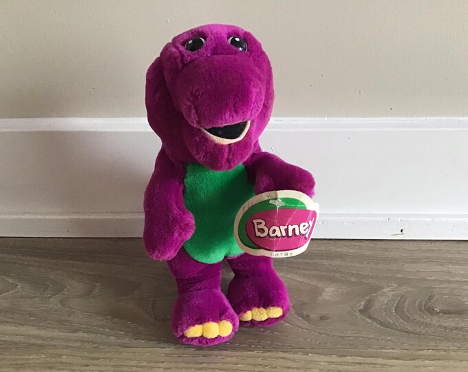 Barney the Purple Dinosaur Stuffed Animal Toy Plush 10" - Etsy