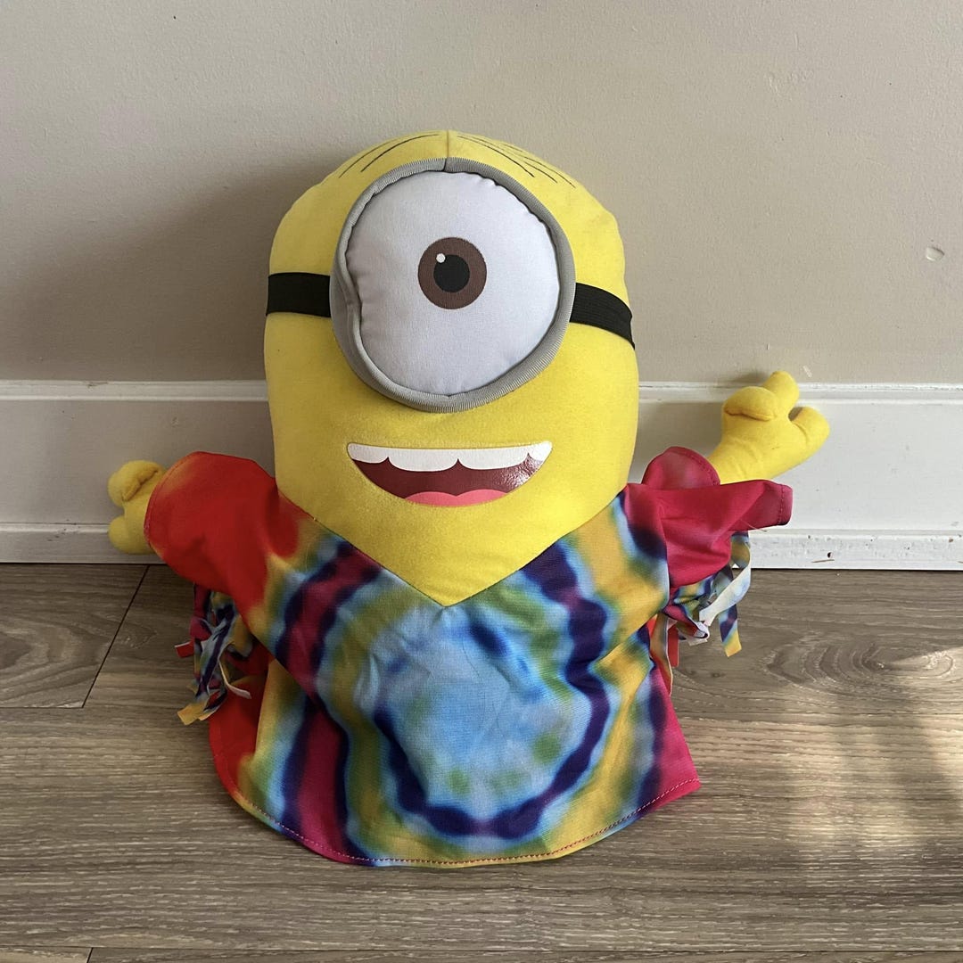 Minions Stuart Despicable Me Tie Dye Shirt Peace Hippie Plush Toy - Etsy