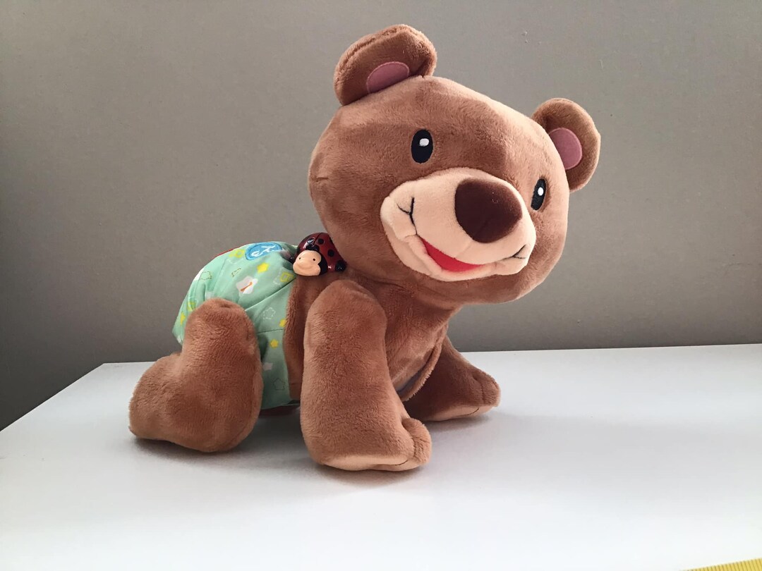 Vtech Explore & Crawl Learning Plush Bear Cub Talks and Crawls Working ...